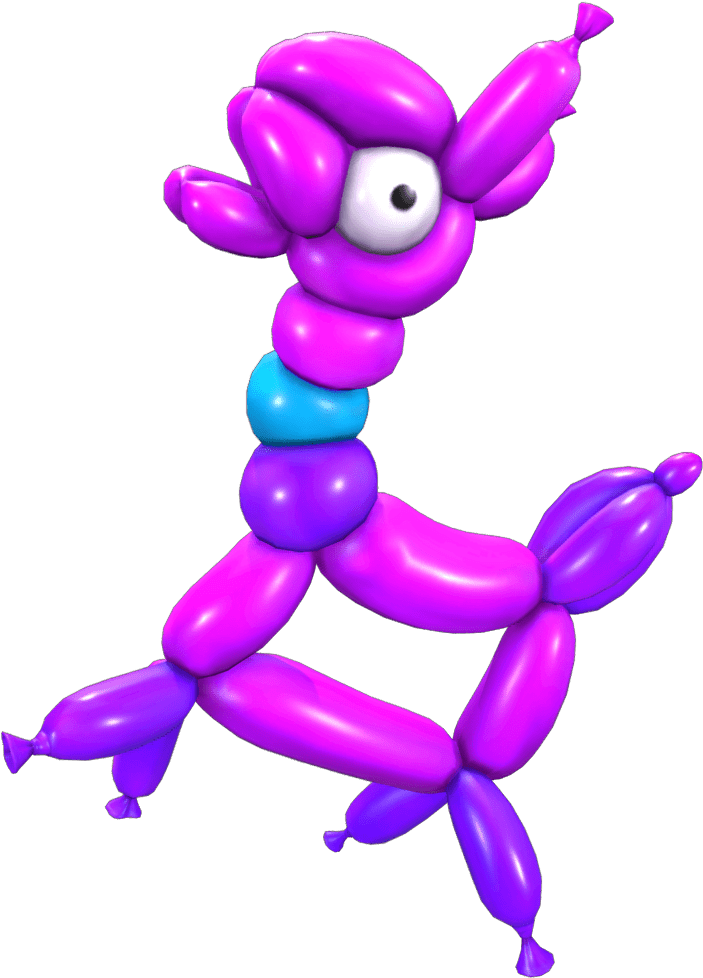 Balloon Llama Back Bling (1920x1080), Png Download