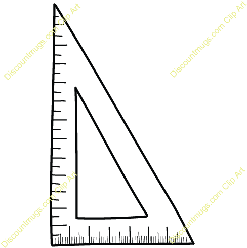 Triangle Clipart Triangle Ruler - Triangle Ruler Clip Art (500x500 ...
