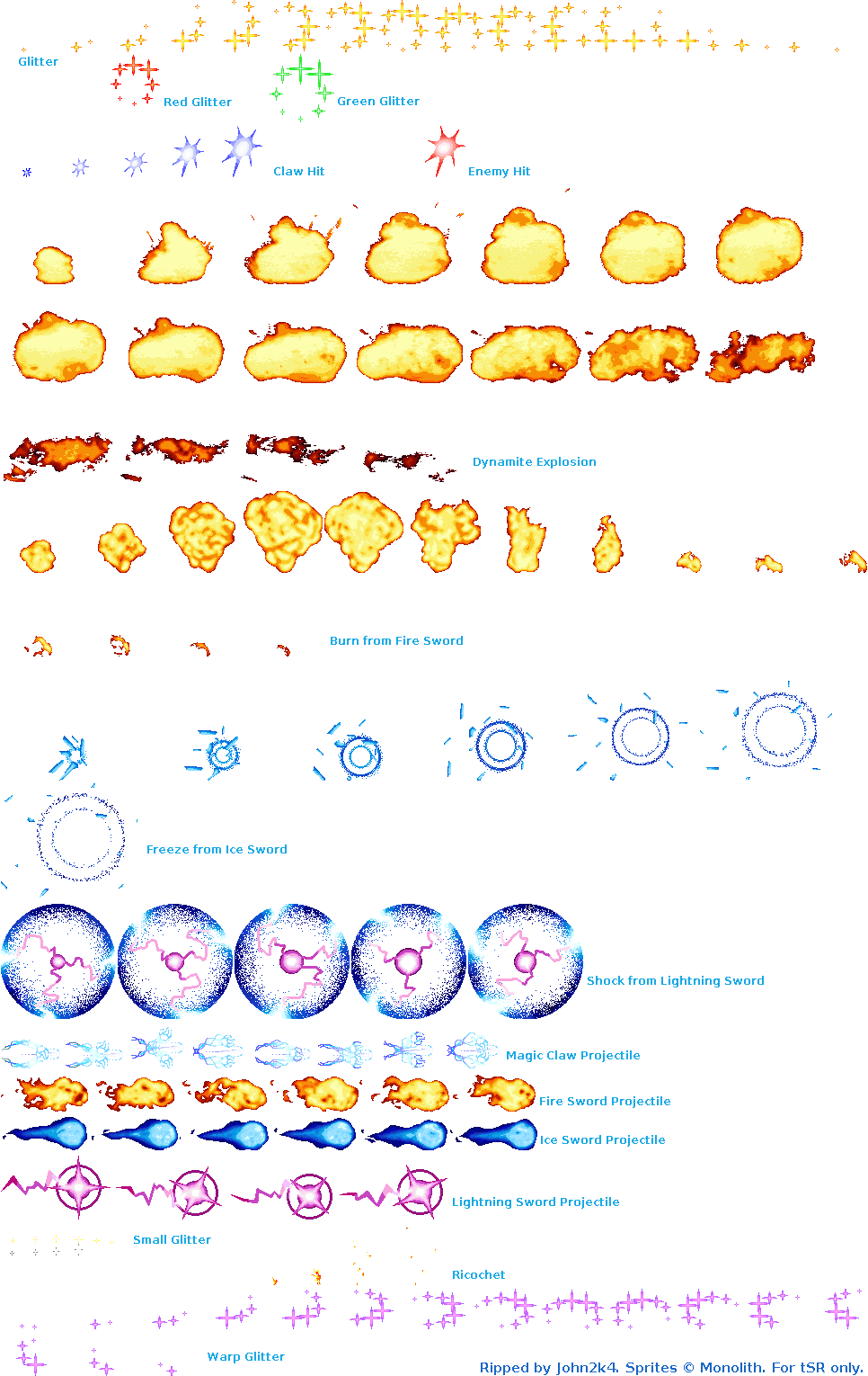 Download Click For Full Sized Image Effects - Hit Sprite Sheet ...
