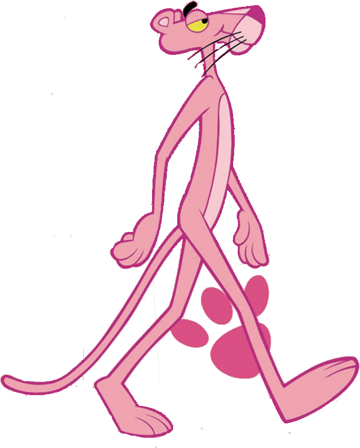 Pink Panther Walking - La Pantera Rosa Png (715x892), Png Download