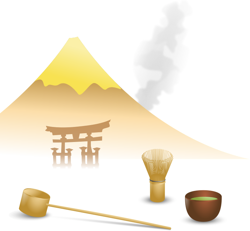 Japanese Tea Scene - Illustration Of Japanese Tea (800x737), Png Download