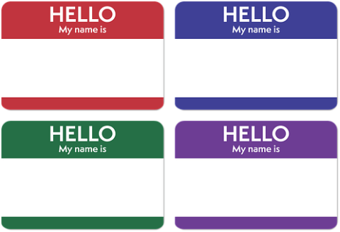 Download Name Tags - Hello My Name Is Sample | Transparent PNG Download ...