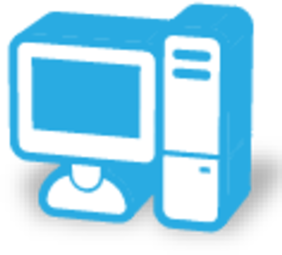 Free Icons Png - Blue Computer Icon (600x600), Png Download