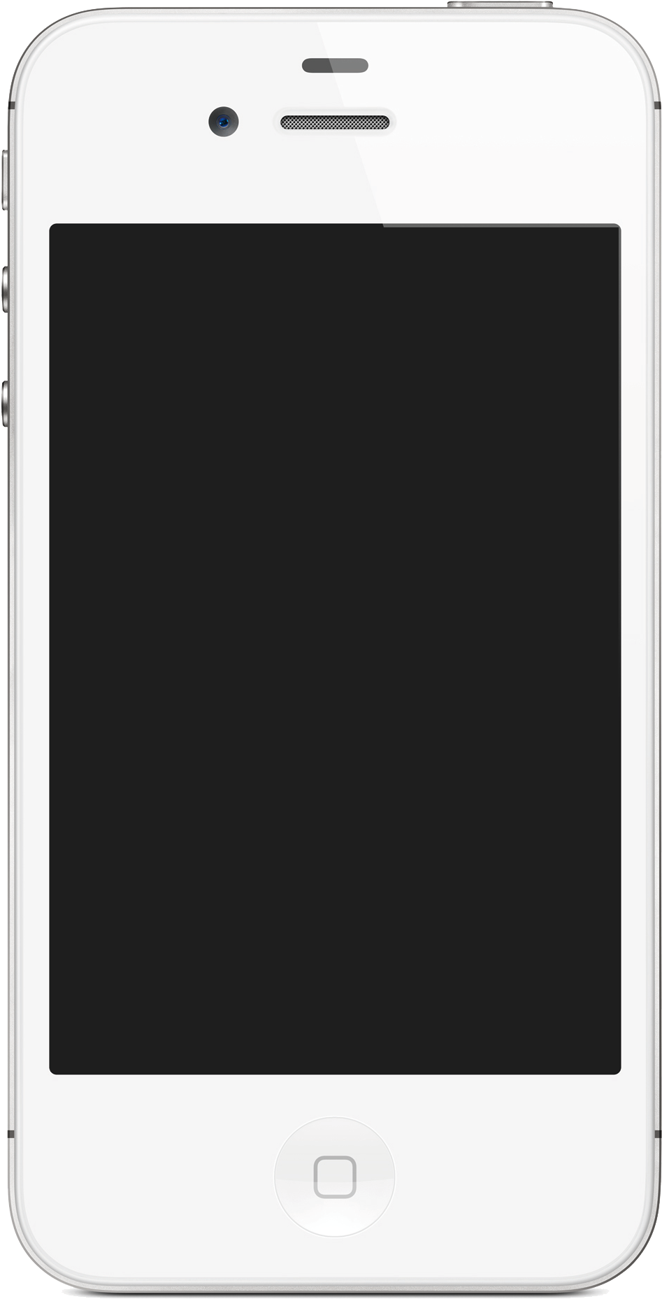 Vector Iphone Free - White Iphone 5 Transparent (1905x1905), Png Download