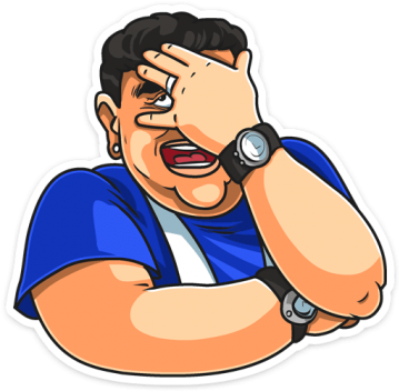 Facepalm Fail (360x360), Png Download