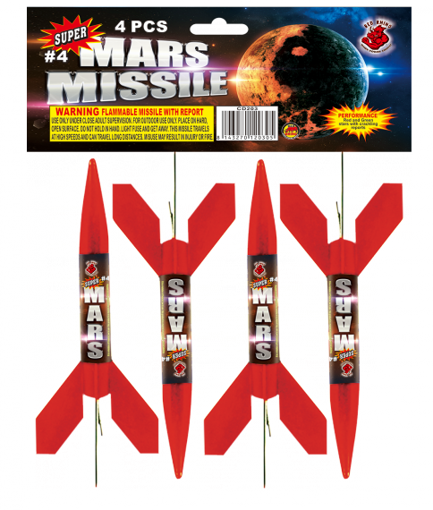 #4 Super Mars Missile - Mars (484x570), Png Download