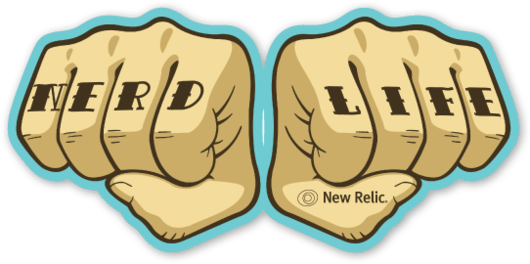 Nerdlife - Nerd Life Sticker (530x264), Png Download