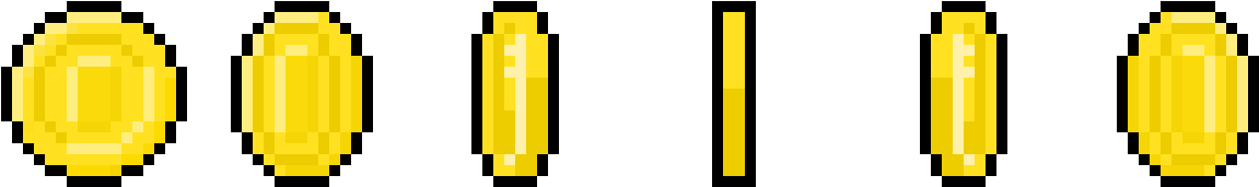 Download Coin Sprite Sheet - Pixel Art | Transparent PNG Download | SeekPNG