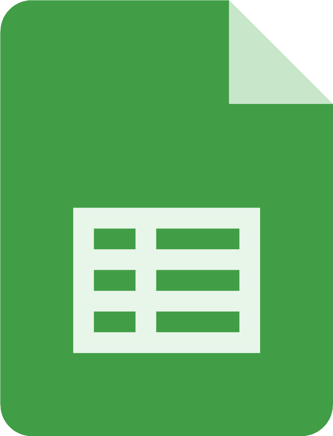 Download Arkusze Google Icon - Google Sheets Logo Png | Transparent PNG ...