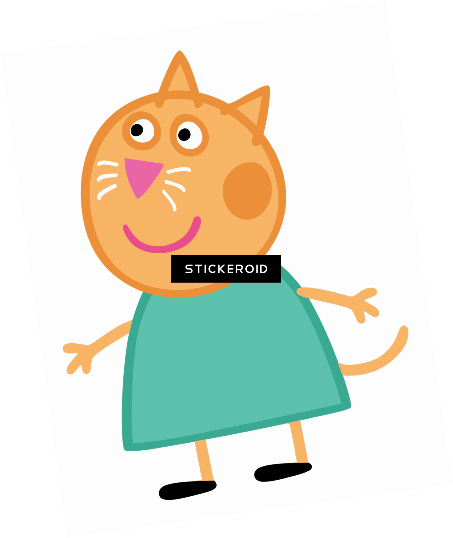 Peppa Pig Cat - Peppa Pig Lion (1483x1761), Png Download