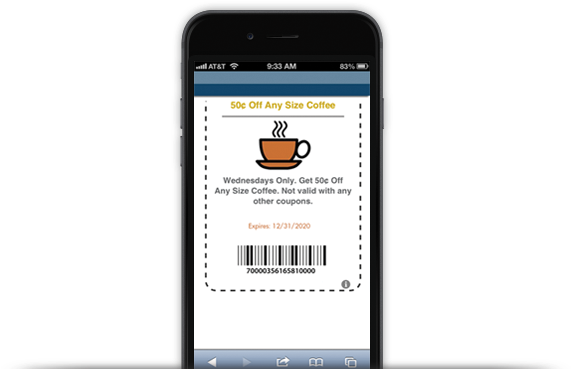Mobile Coupon - Mobile Sms Coupon Example (600x427), Png Download
