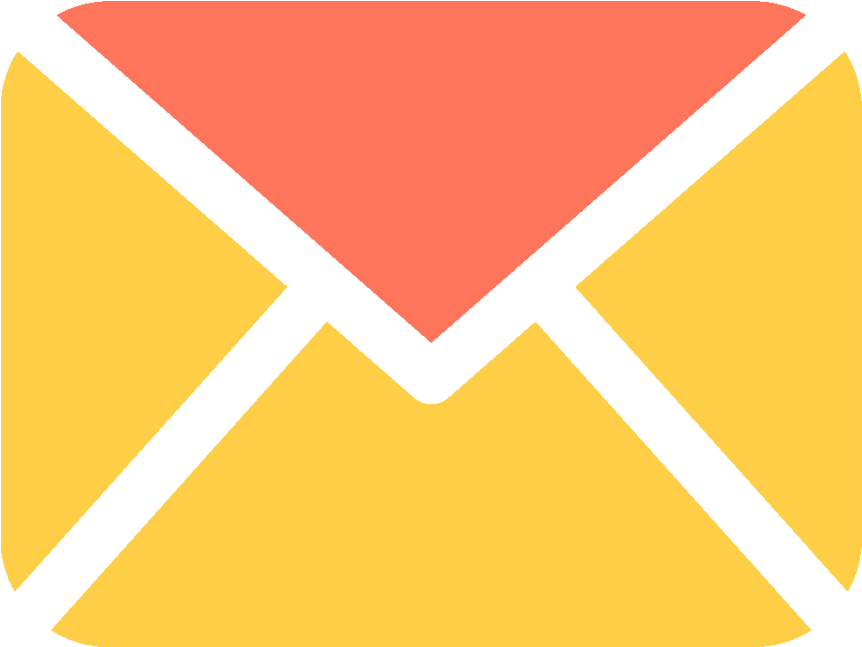 Envelope Clipart Mail Icon - Orange Coloured Email Icon Png (999x661 ...