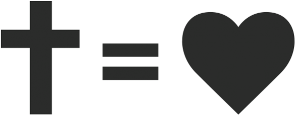 Cross Equals Love Png - Cross Equals Love White (937x299), Png Download