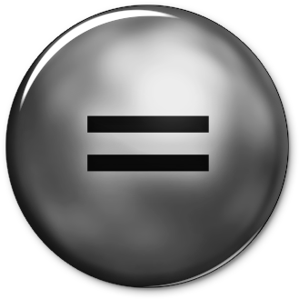 Big Equals Sign - Icon (460x460), Png Download