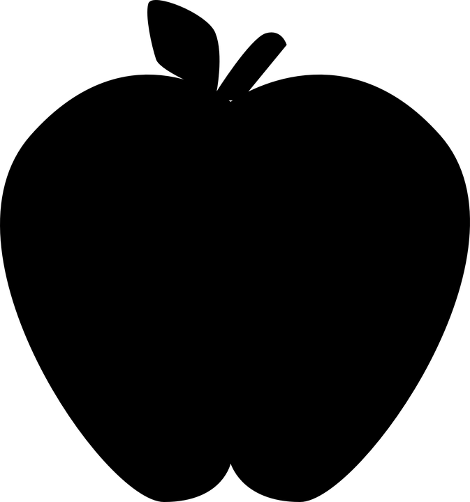 Black Apple Transparent Background (673x720), Png Download