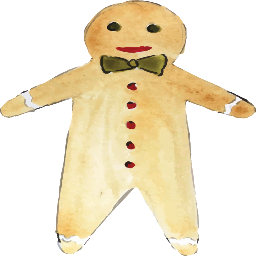 Hand Drawn Cartoon Gingerbread Man Transparent Cartoon - Gingerbread ...