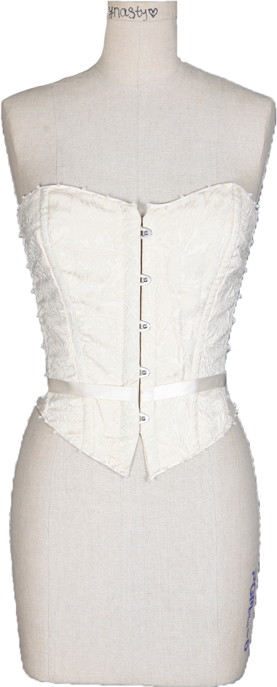 White Corset Front (1000x1380), Png Download