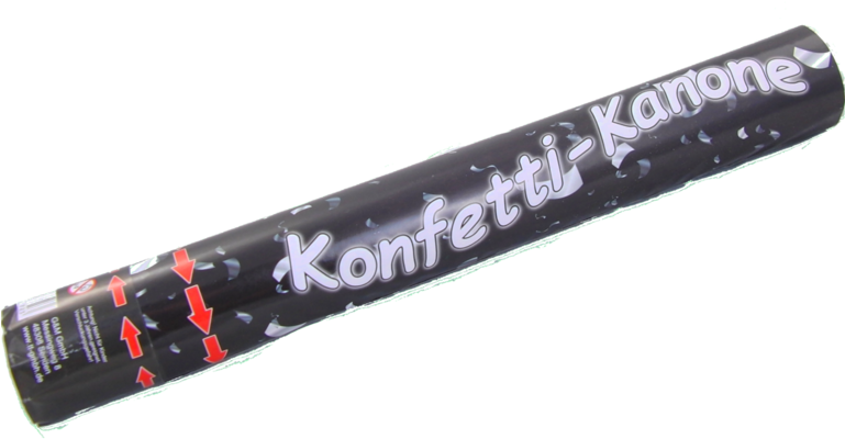 3x Party Popper Shooter 40cm Silver - Party Popper (768x768), Png Download