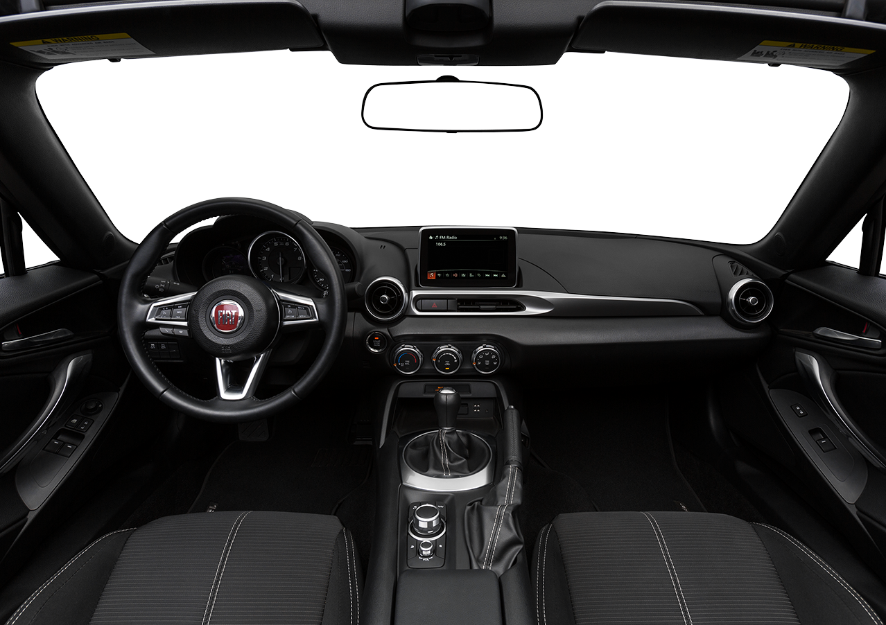 Interior Overview - Fiat 124 Spider (1278x902), Png Download
