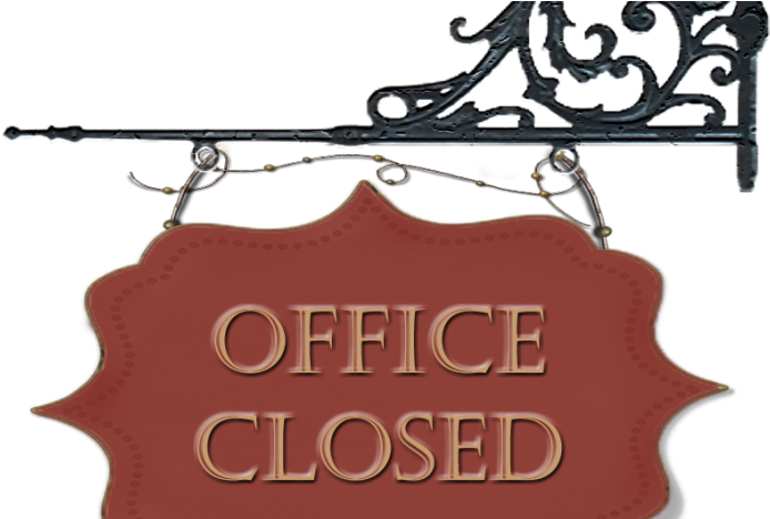 Image Office Closed Sign - Sign (747x467), Png Download