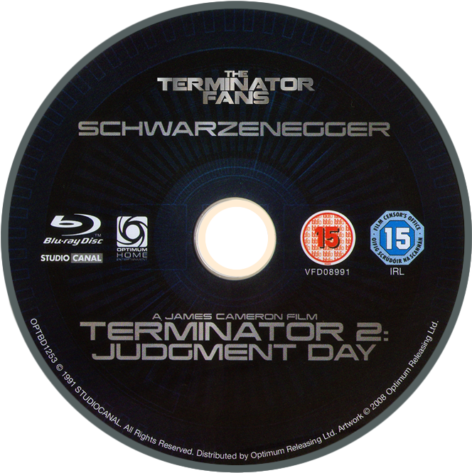 Terminator 2 Blu-ray - Terminator 2 - Judgment Day (919x801), Png Download