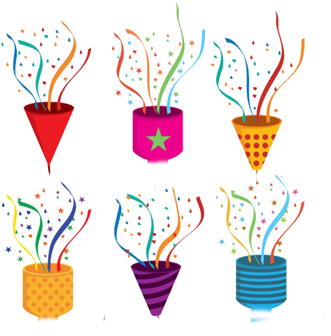 Personalised And Customized Party Poppers - Party Popper (714x500), Png ...