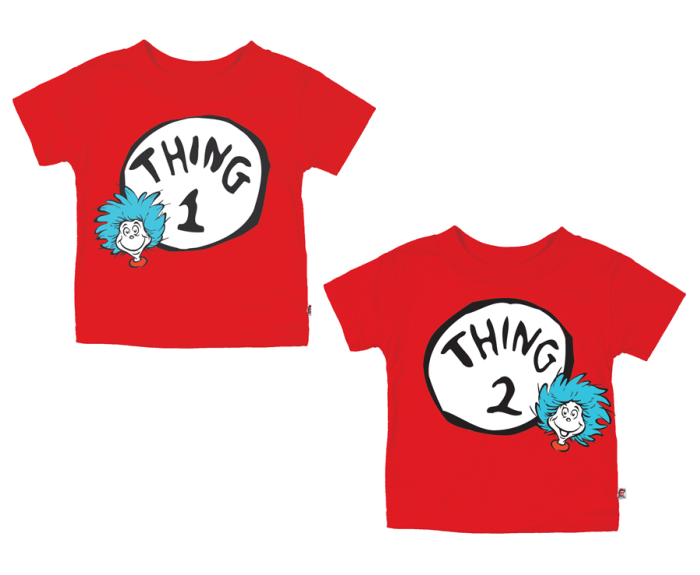 Thing 1 And Thing 2 Logo - Dr Seuss Thing 1 And Thing 2 Shirts (700x575 ...