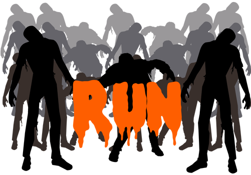 Zombie Runner - Flash Zombies: O'rourke Crime Novels (500x500), Png ...