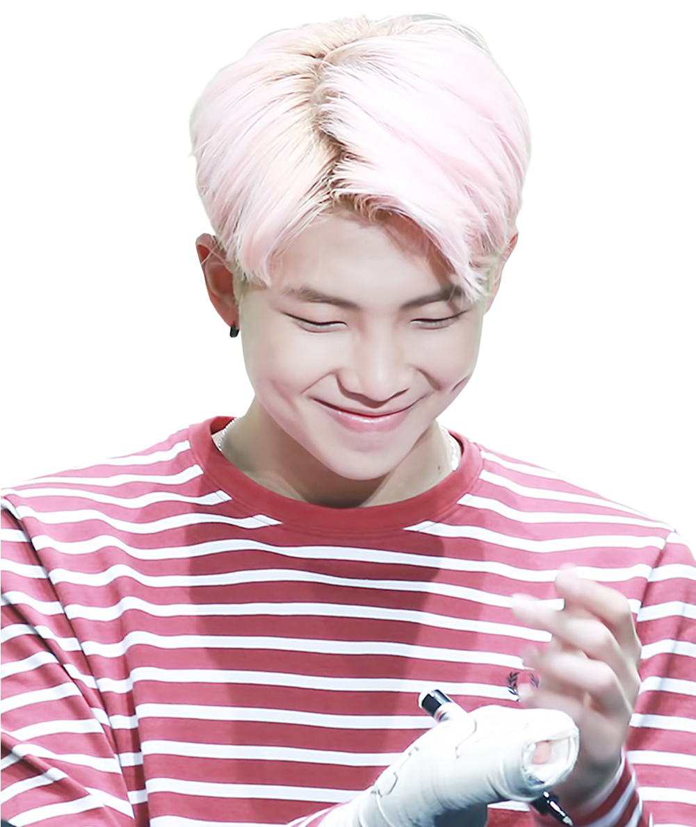 Report Abuse - Bts Member With Pink Hair (1000x1372), Png Download