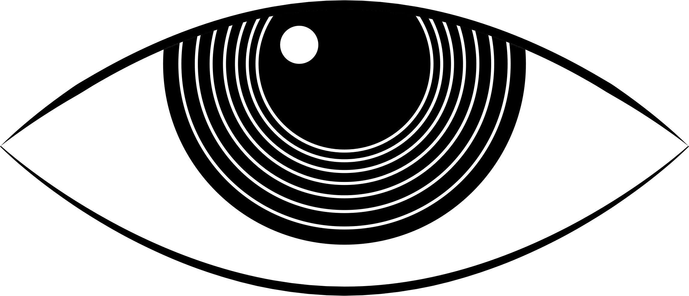 Big Image - Stylized Eye (2288x986), Png Download