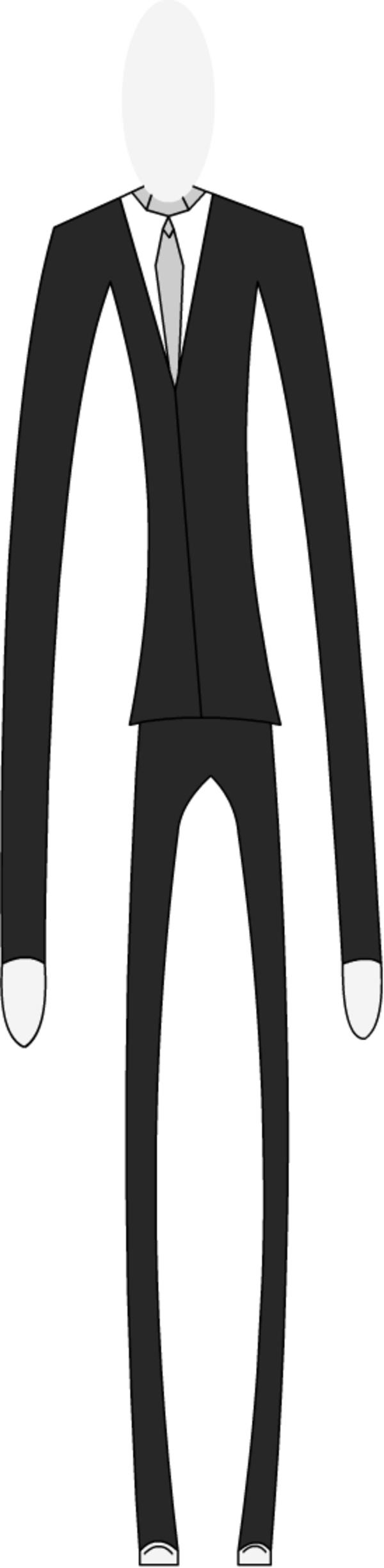 Slender Man - Slenderman (600x2450), Png Download