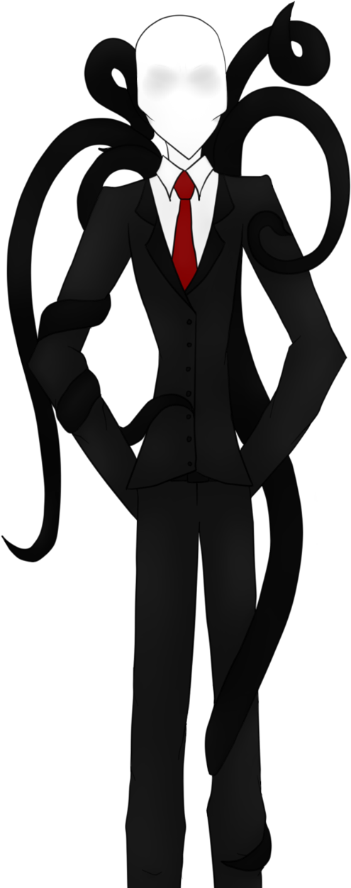 And One More Pic - Slender Man No Background (603x1326), Png Download
