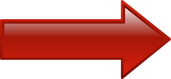 Red Arrow Curve Clip Art At Clker - Large Arrow Pointing Right (600x280), Png Download