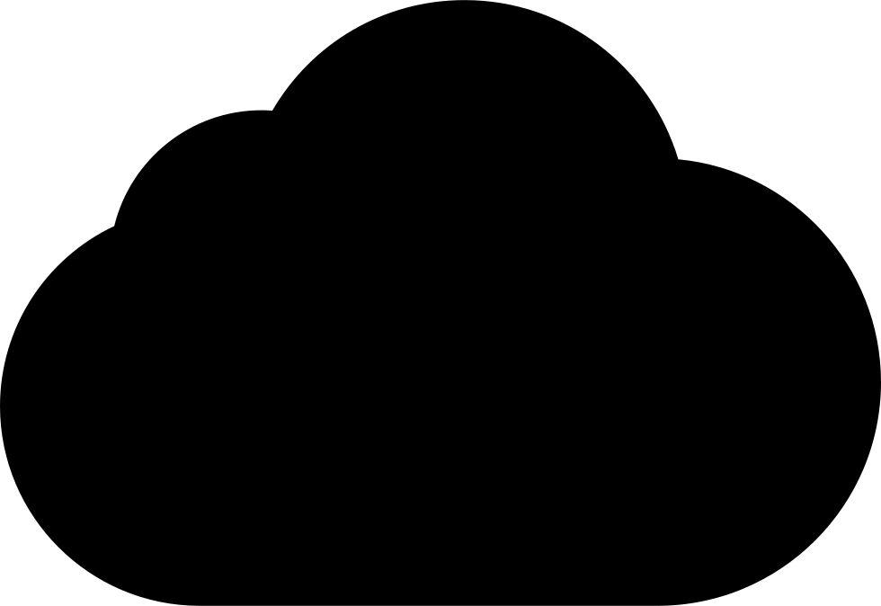 Black Cloud Shape (980x674), Png Download