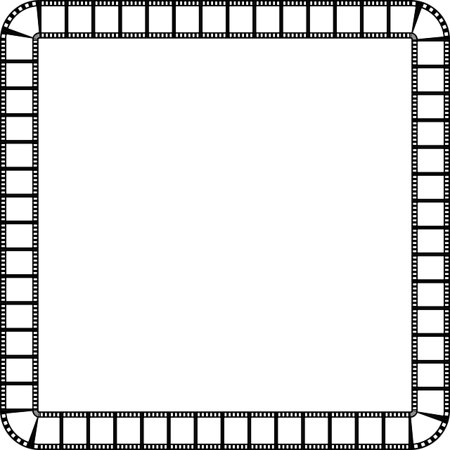 Free - Clipart Black And White Square Frame (640x640), Png Download