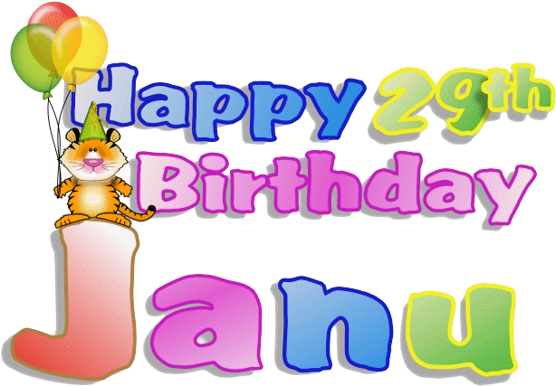 Janu - Happy Birthday Janu Cards (640x522), Png Download