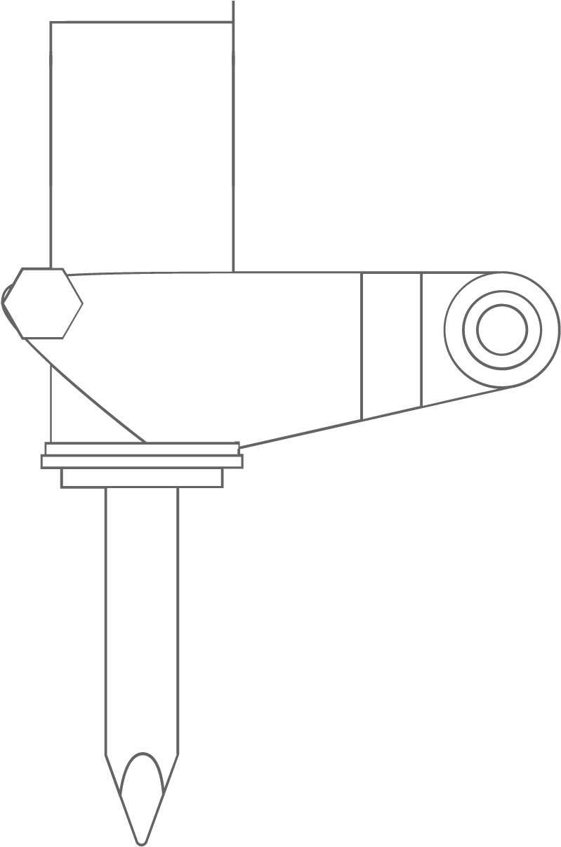 Terminator Impact Hammer Line Drawing - Diagram (800x1425), Png Download