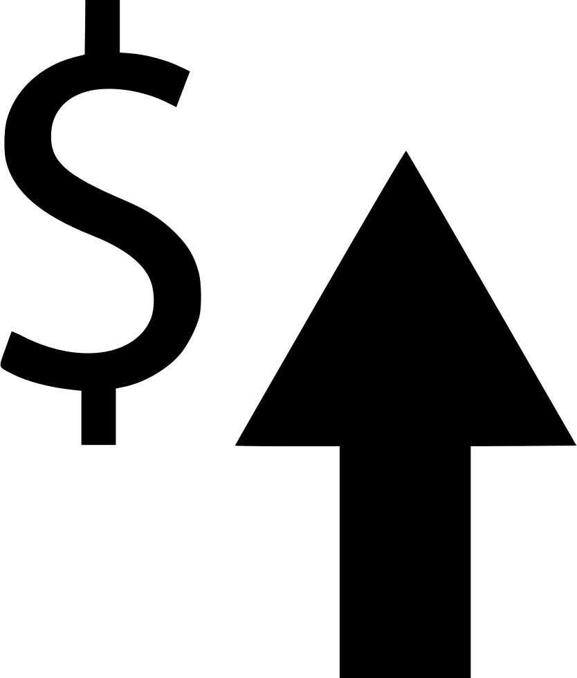 Download Up Money Svg Icon - Money Arrow Up Icon | Transparent PNG ...