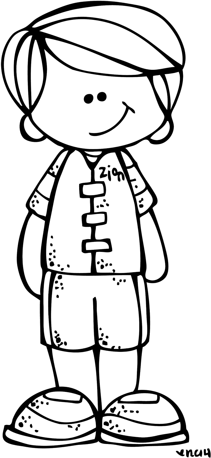 Boy Black And White Clip Art - Boy Melonheadz Clipart Black And White ...