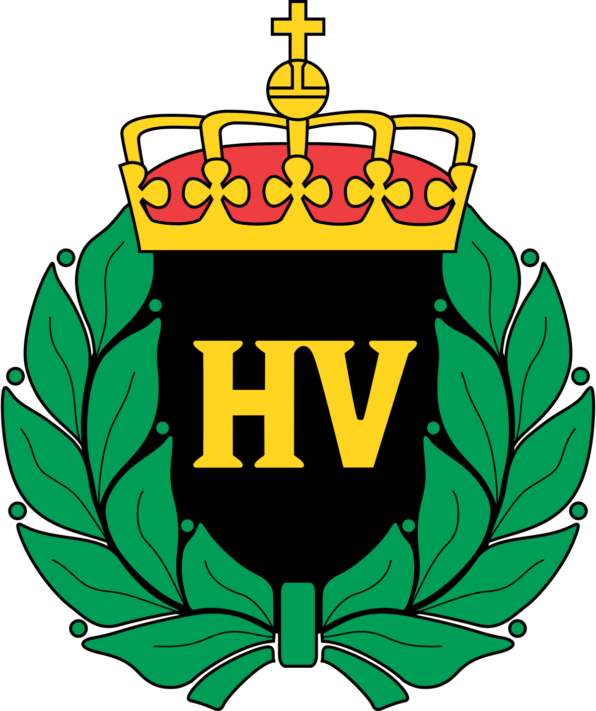 Norwegian Home Guard Emblem (1200x1430), Png Download
