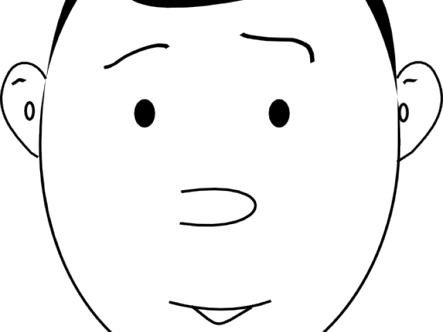 Human Face Outline (640x480), Png Download