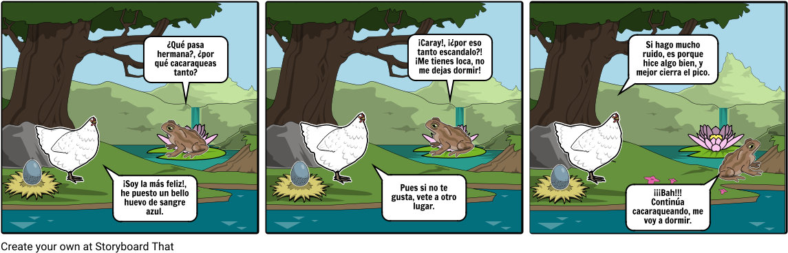 La Rana Y La Gallina - Three Little Unicorns And The Dragon (1164x385 ...