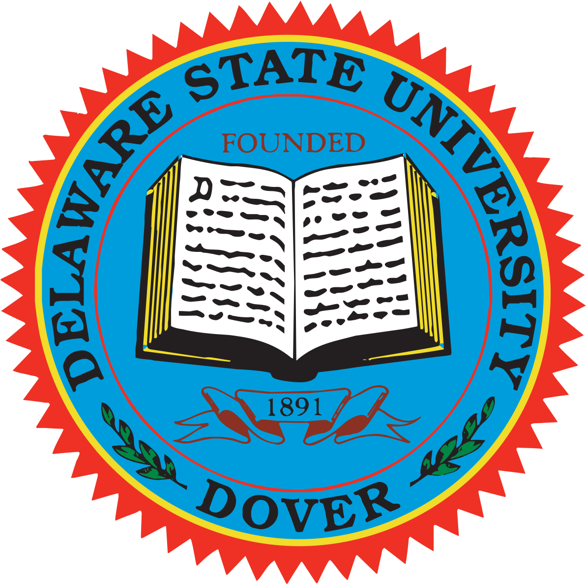 Delaware State University Crest (1200x1195), Png Download