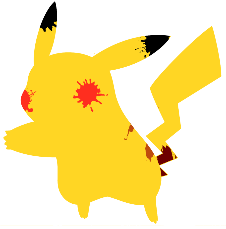 Download Images For Cartoon Paint Splatter - Pikachu | Transparent PNG ...