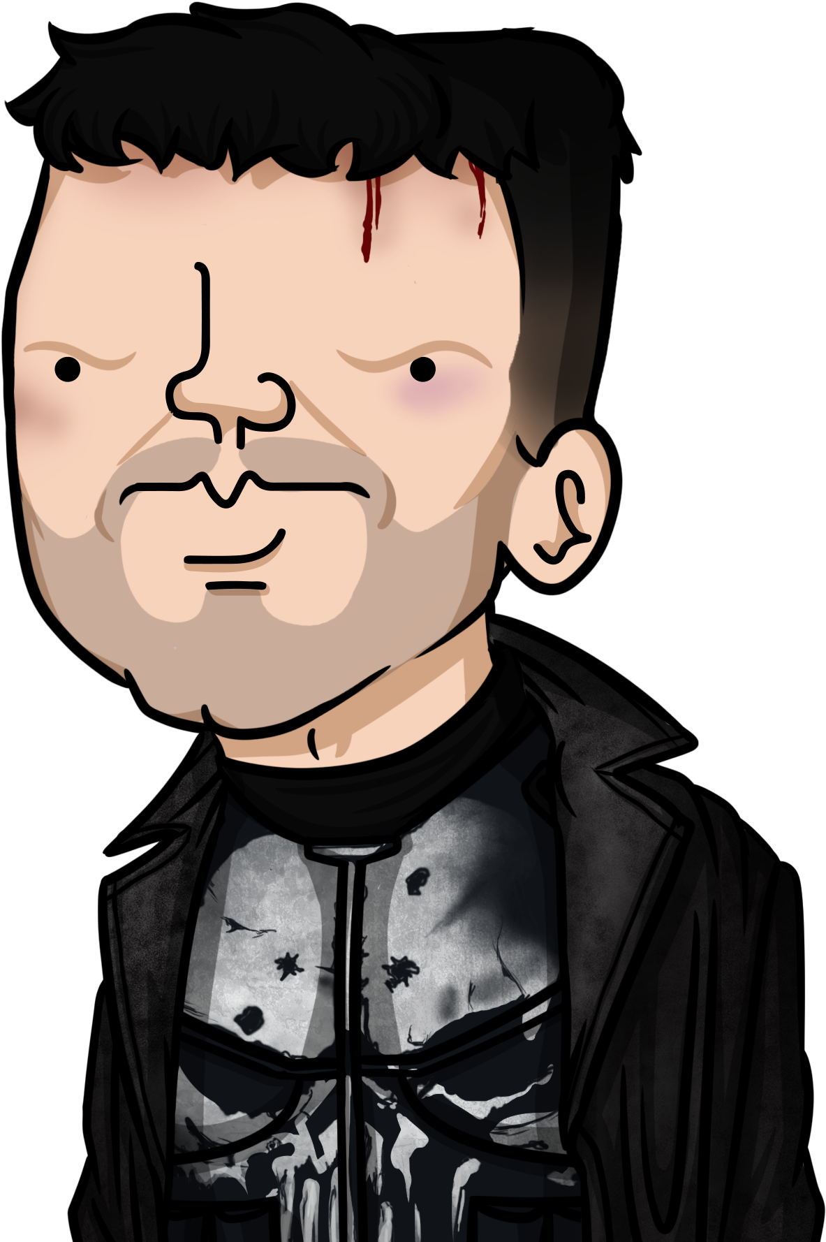 Terracid As The Punisher /frank Castle - Cartoon (2000x2000), Png Download