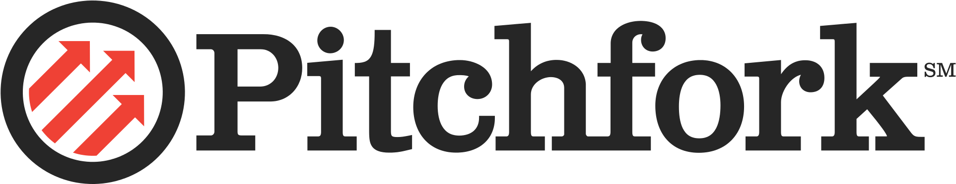 Pitchfork Logo - Pitchfork Logo Png (1000x203), Png Download