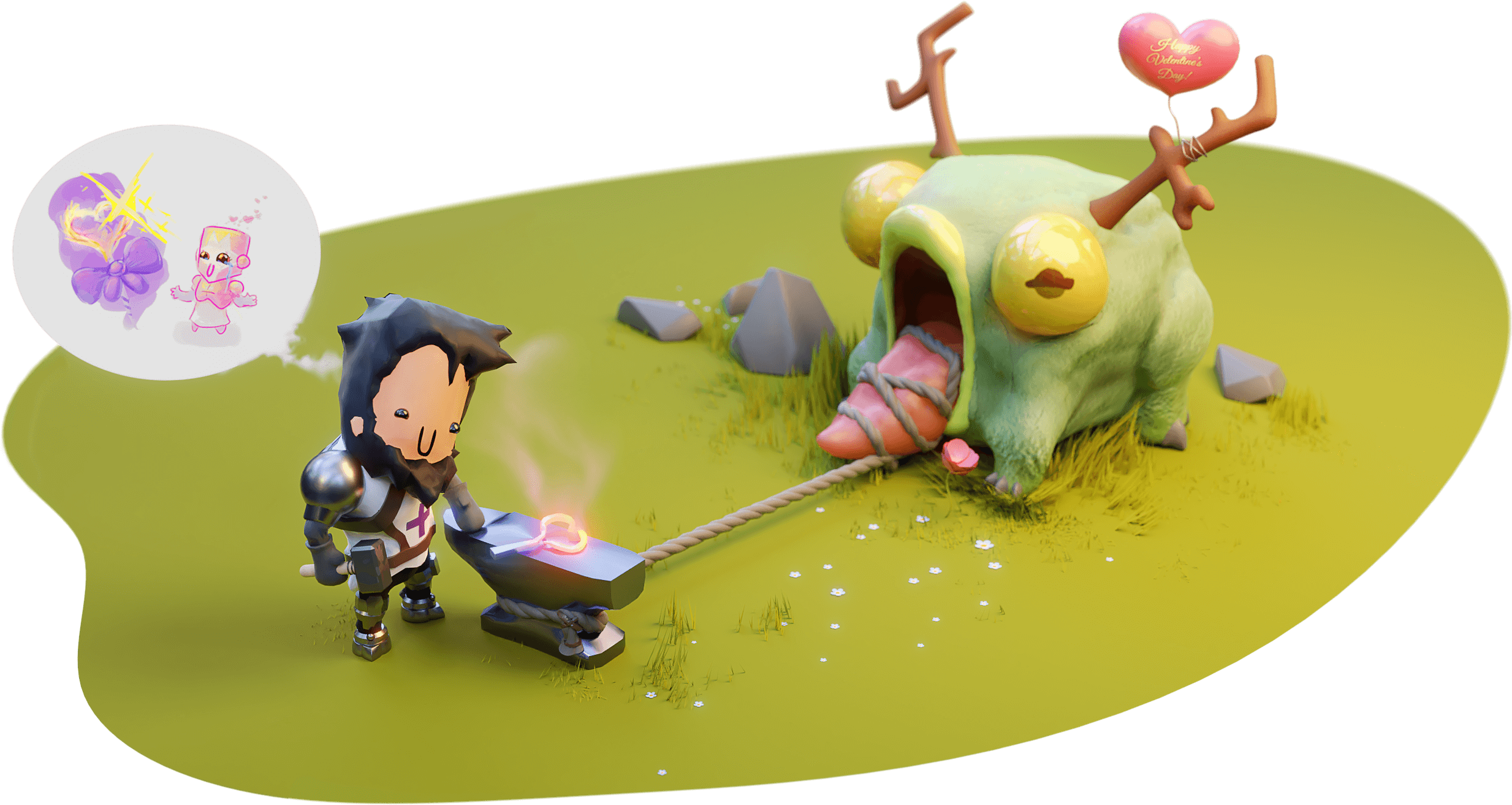 Alien Hominid Hd Fanart (2732x1536), Png Download