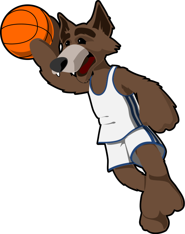 Vector Basketball / Basketball Free Vectors Download - Wolf Playing ...
