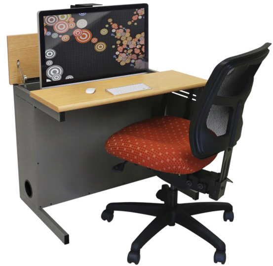 Computer Desk Png Image - Computer Table With Chair Png (800x600), Png ...
