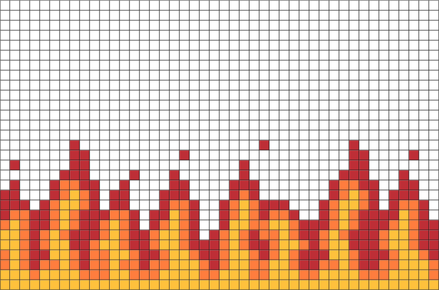 Pixel Fire Png Png Transparent - Flame Fire Pixel Art (880x581), Png ...